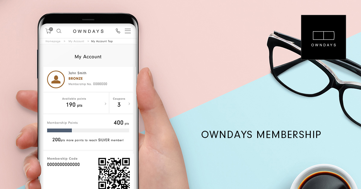 OWNDAYS Membership Programme｜OWNDAYS ONLINE STORE - OPTICAL SHOP